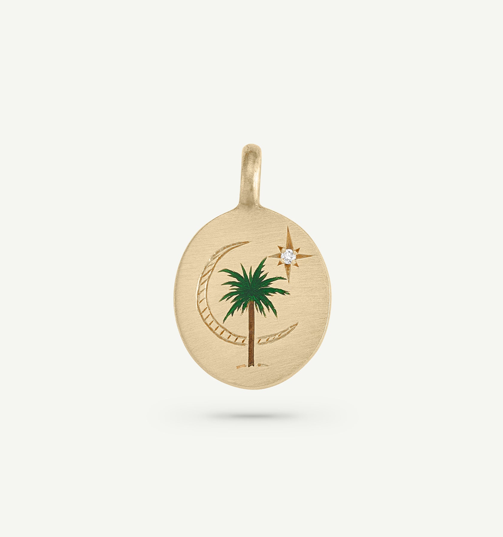 Palm & Moon Charm – Cece Jewellery