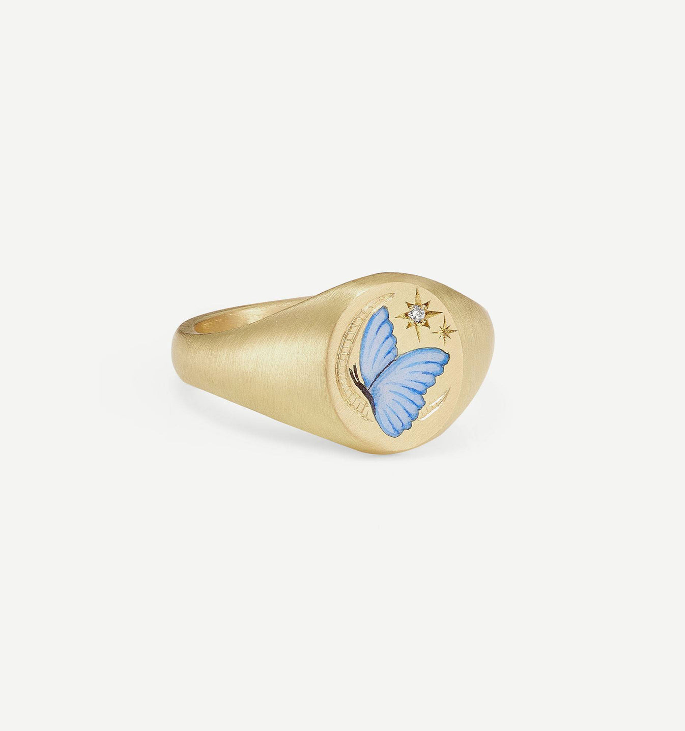 Butterfly & Moon Ring – Cece Jewellery