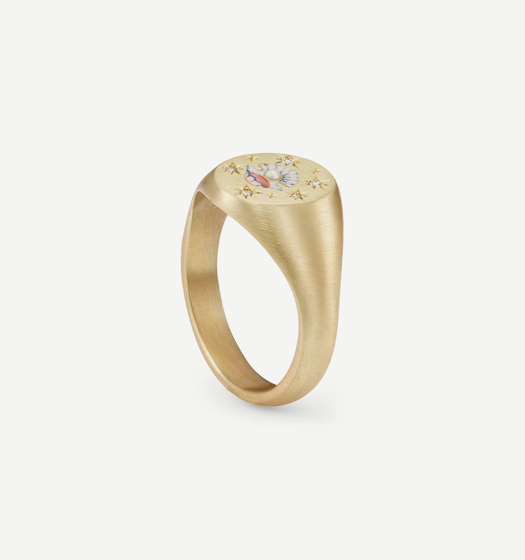 Clam & Pearl Ring – Cece Jewellery